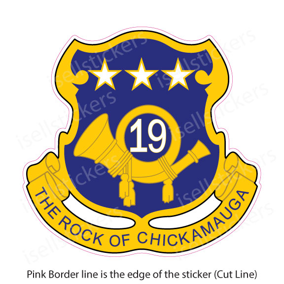 19th Infantry Regiment DUI Army Military Bumper Sticker Vinyl Window ...